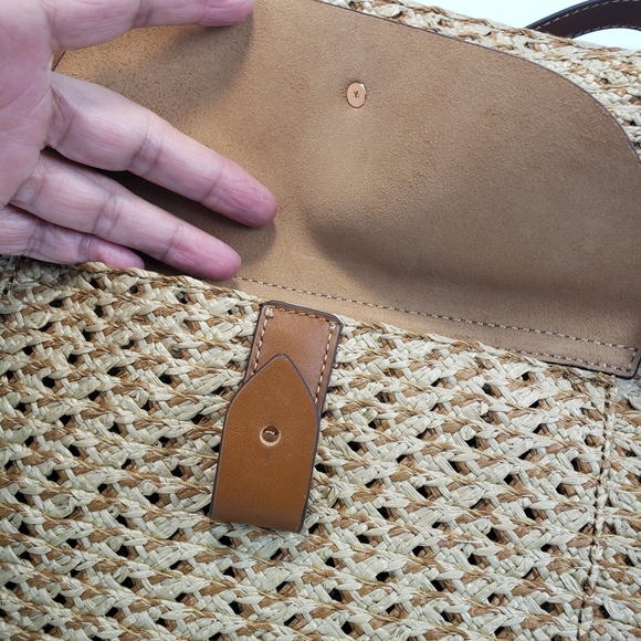 Eric Javits | Bags | Eric Javits 2p Wicker Straw Tote Satchel Pouch ...